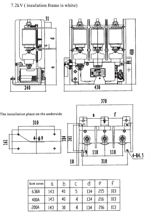Powerful Electric Motor Contactor Upper Lower Arrangement Packing